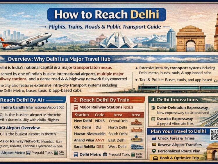 How to Reach Delhi | By Air, Train, Road & Metro Guide